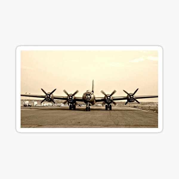 "B-29 Bomber Plane - Classic Aircraft" Sticker by Scubagirlamy | Redbubble