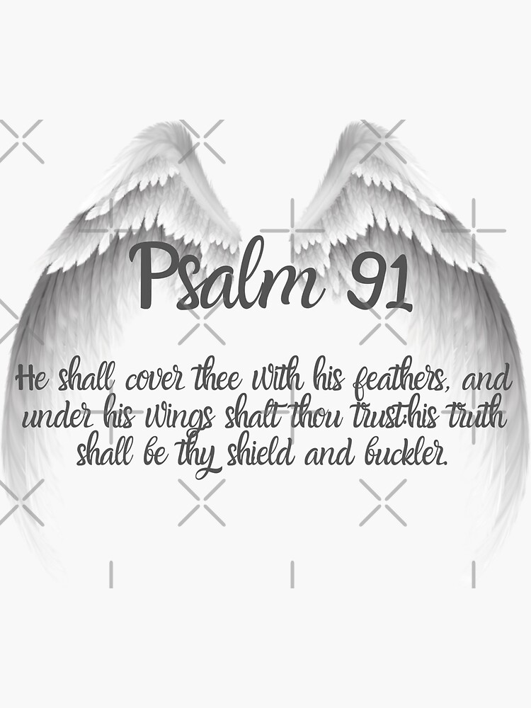"Psalm 91" Sticker by SwordofGod | Redbubble
