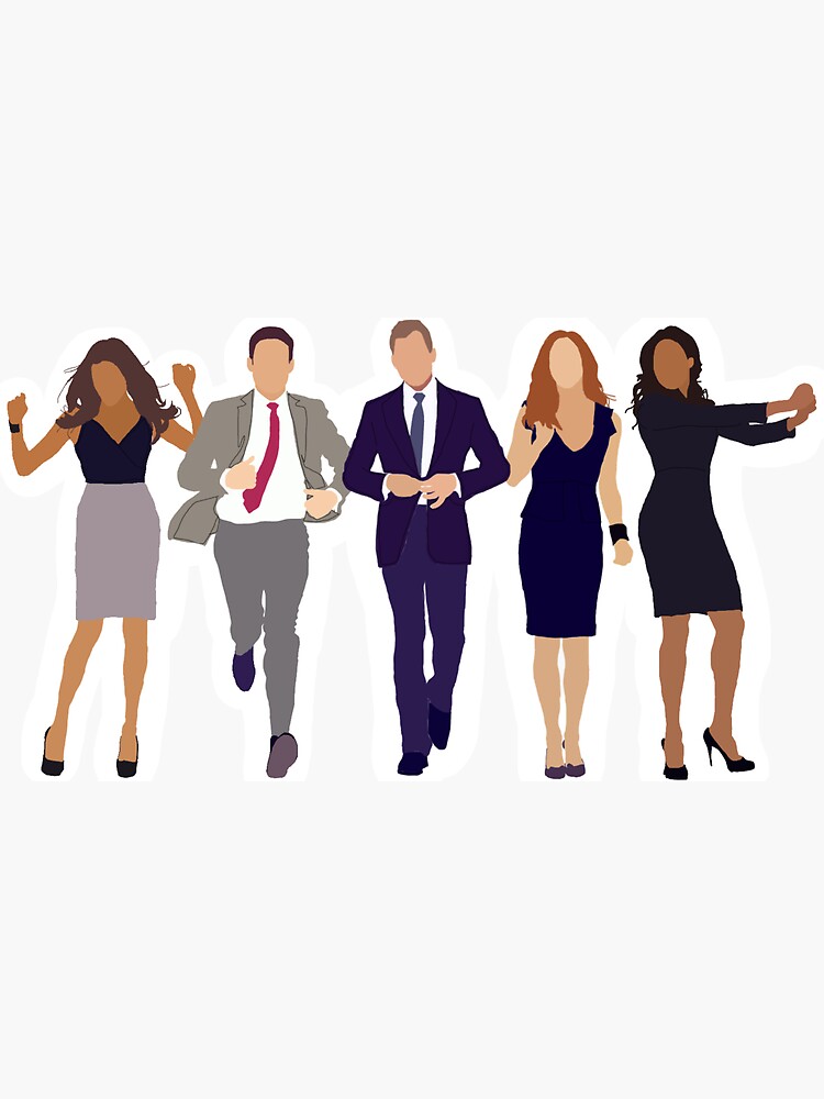 "Original Suits Cast" Sticker by gabi-engels | Redbubble