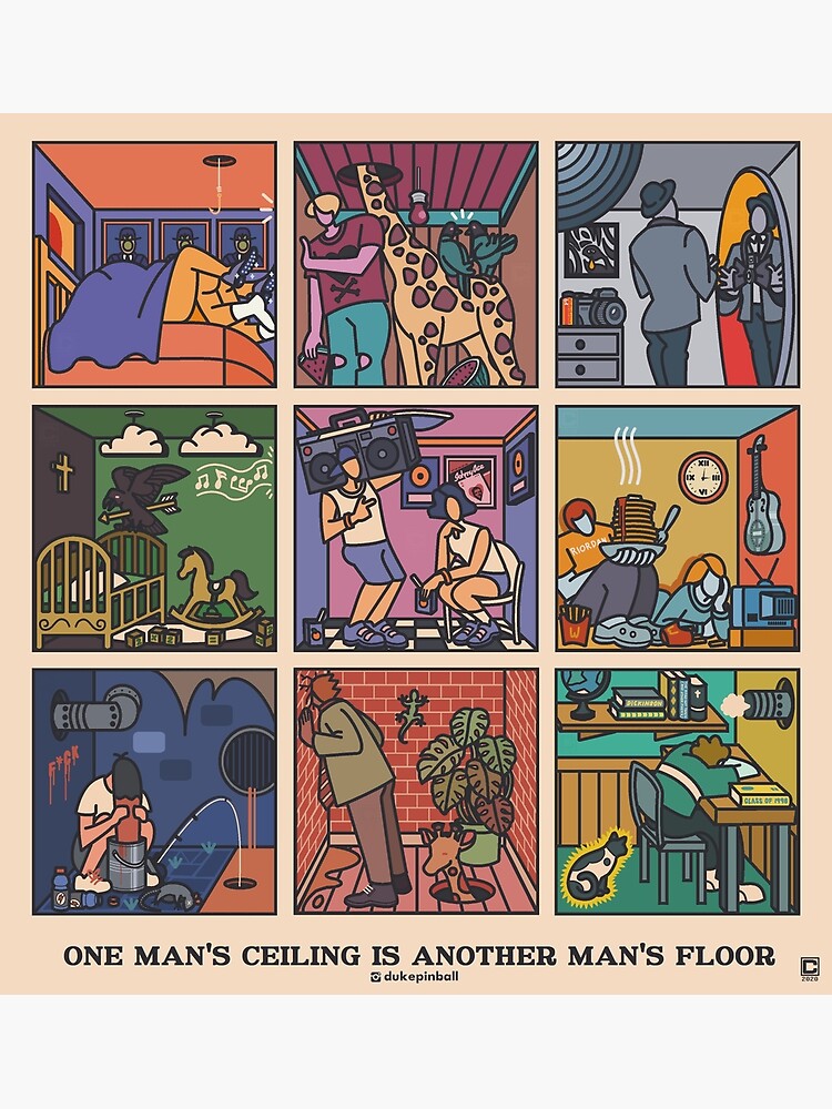 One Man's Ceiling Is Another Man's Floor Paul Simon Poster Premium ...