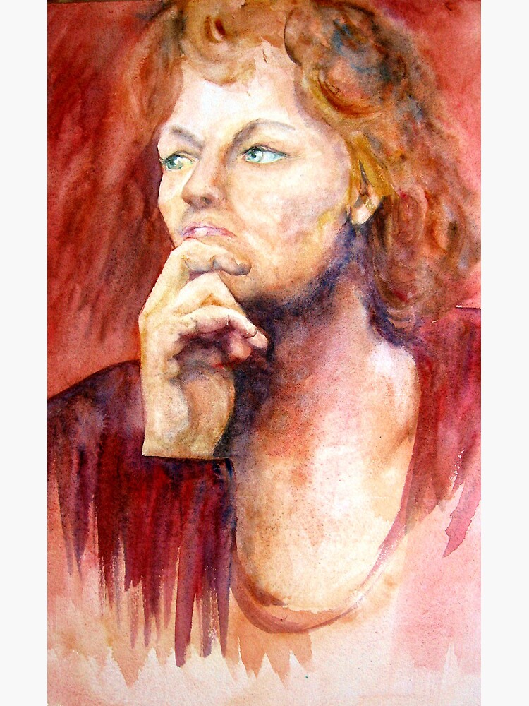 Thinking Woman Painting
