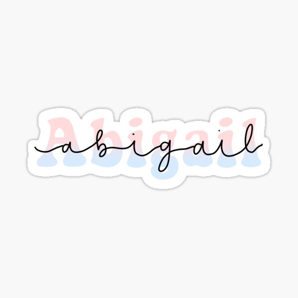"Abigail custom" Sticker by chloemadesigns | Redbubble