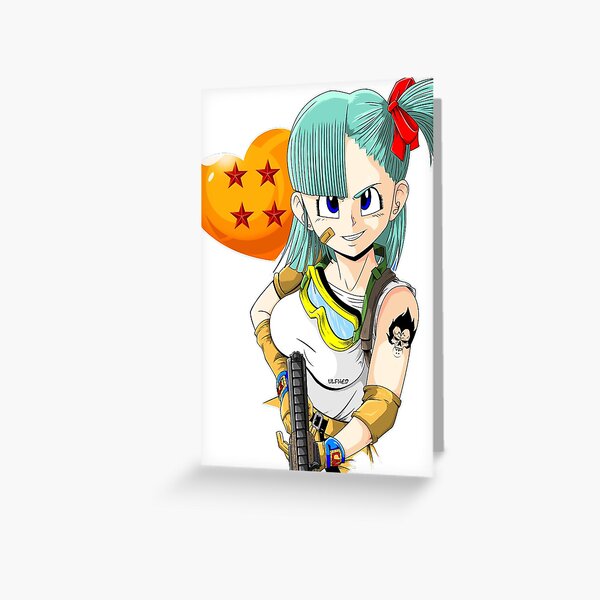 "Bulma dragon ball" Greeting Card by UlfhedArt | Redbubble