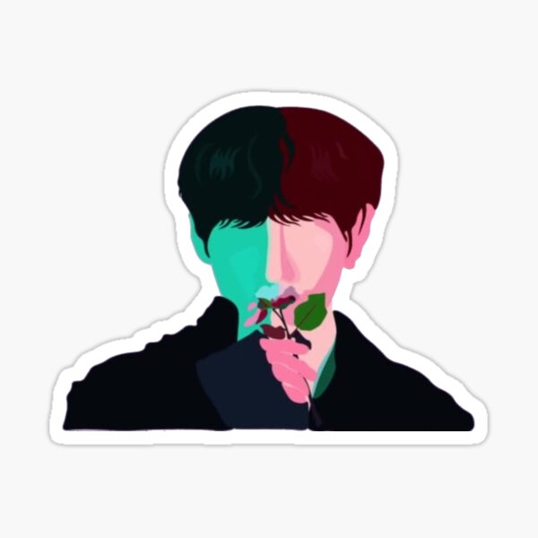 "BTS V Singularity Fanart" Sticker by robertk851 | Redbubble