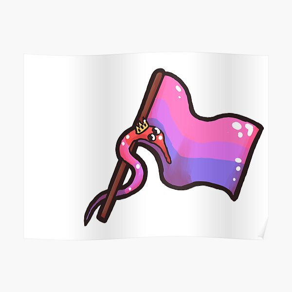 "Worm on a String Bisexual Pride LGBT" Poster for Sale by YuumaKuma ...