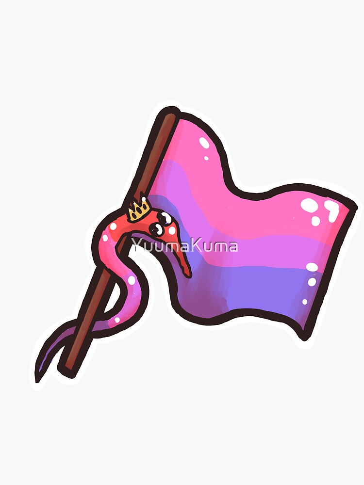"Worm on a String Bisexual Pride LGBT" Sticker for Sale by YuumaKuma ...