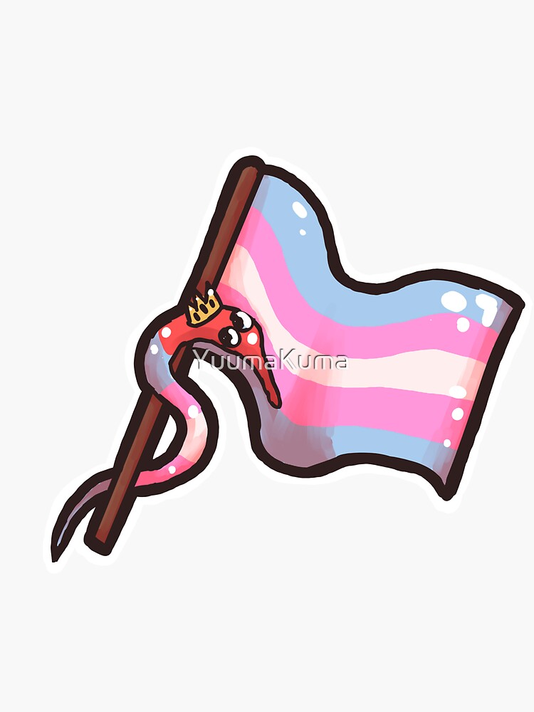 "Worm on a String Transgender Pride LGBT" Sticker by YuumaKuma | Redbubble