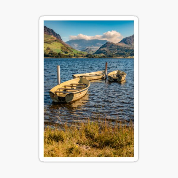 "Snowdon from Llyn Nantlle" Sticker for Sale by AJEvans | Redbubble