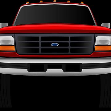 "Ford Obs Red" Sticker for Sale by jk96design | Redbubble