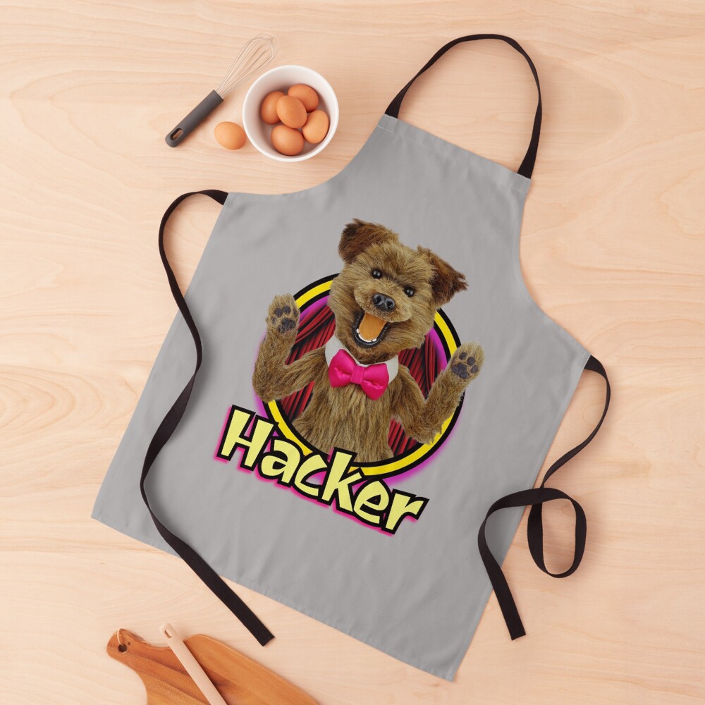 Delantal «HACKER T.DOG de HACKER TIME» de Unspirations | Redbubble