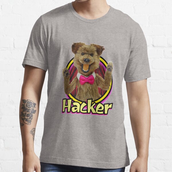 "HACKER T. DOG from HACKER TIME" Essential T-Shirt for Sale by ...