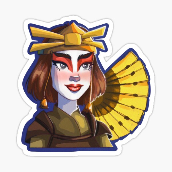 "Kyoshi Warrior Suki" Sticker by -a-rtistique- | Redbubble