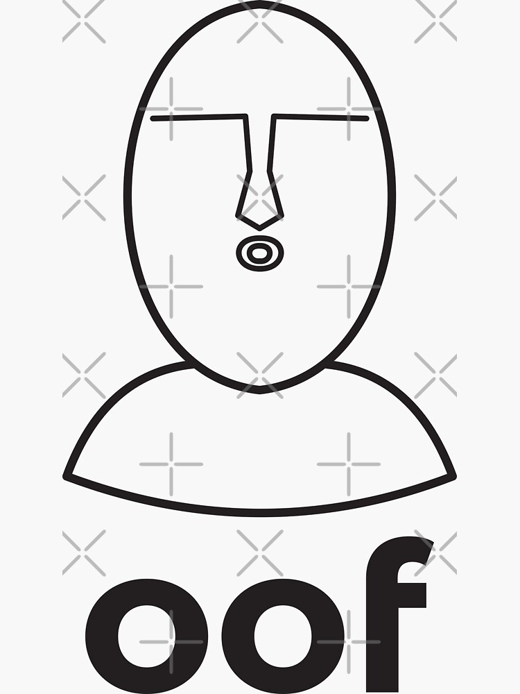 "OOF Stones Present Meme" Sticker for Sale by GCFULLA | Redbubble