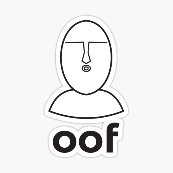"OOF Stones Present Meme" Sticker for Sale by GCFULLA | Redbubble