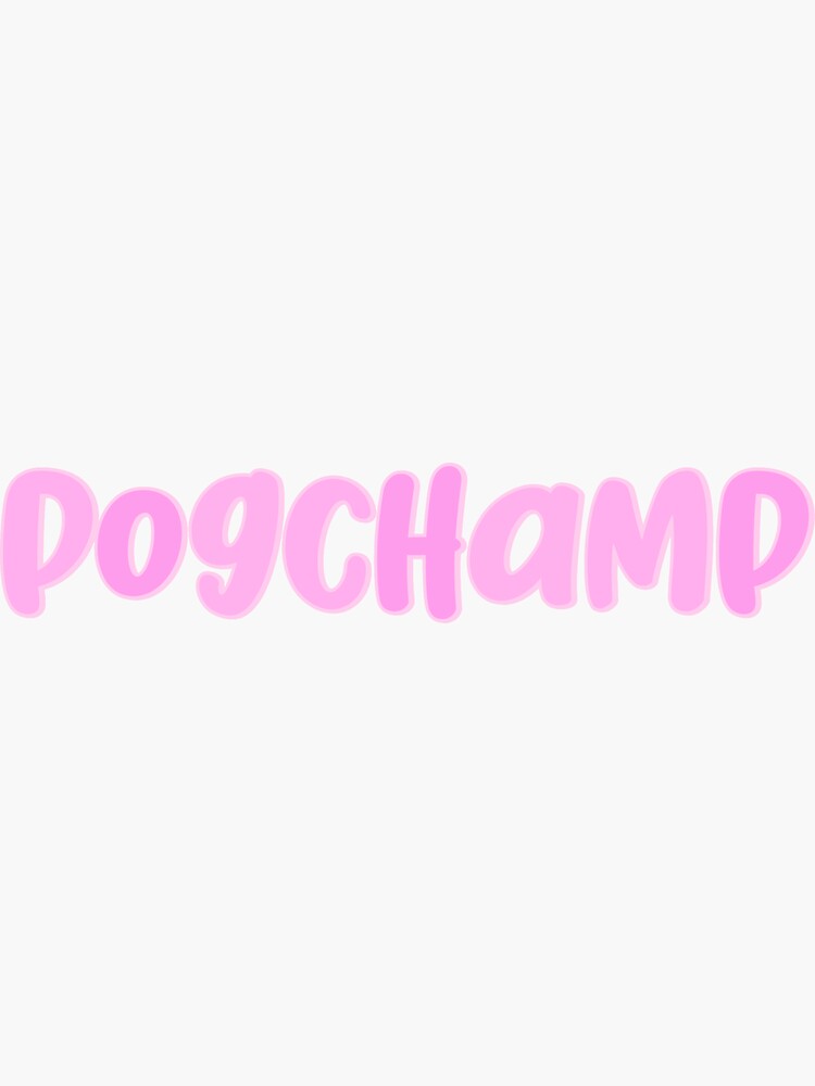 "PogChamp" Sticker for Sale by amelierking | Redbubble