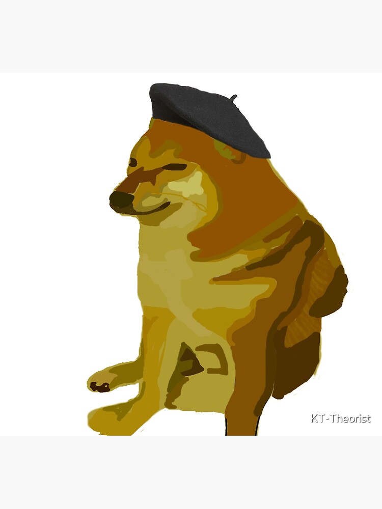 "Artist Cheems" Poster for Sale by KT-Theorist | Redbubble