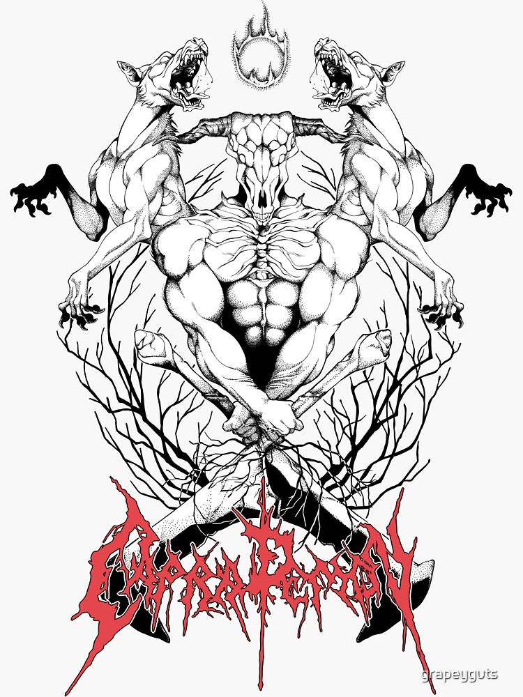 "CAPRA DEMON" Sticker by grapeyguts | Redbubble