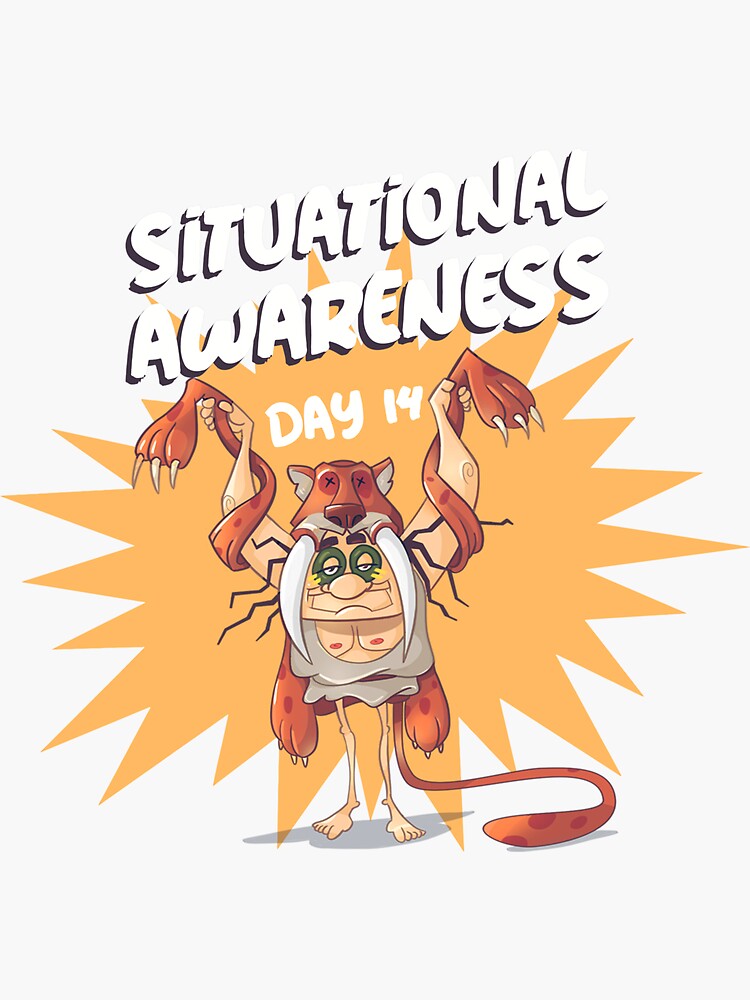 "Situational Awareness-Funny Firefighting" Sticker for Sale by ...