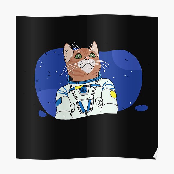Póster «Astronauta Espacio Gato» de Meson1 | Redbubble