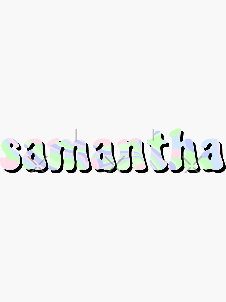 "samantha" Sticker by anabellefinger | Redbubble