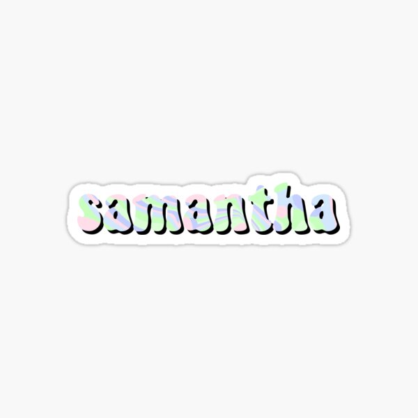 "samantha" Sticker by anabellefinger | Redbubble