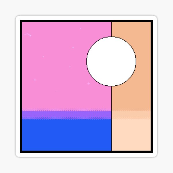 "abstract vaporwave aesthetic pixel art" Sticker by Kai-Koel | Redbubble