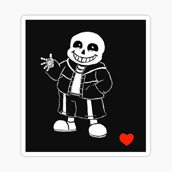 "Undertale Sans" Sticker for Sale by Nitemare | Redbubble