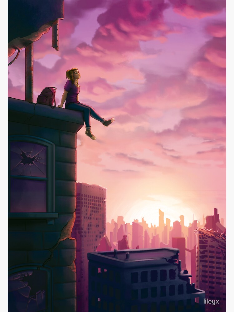 "Pink Apocalypse - post apocalyptic aesthetic" Sticker by lileyx ...