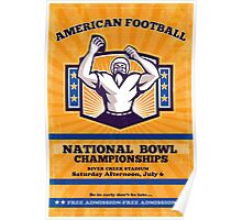 "American Football National Bowl Poster Art" by patrimonio | Redbubble