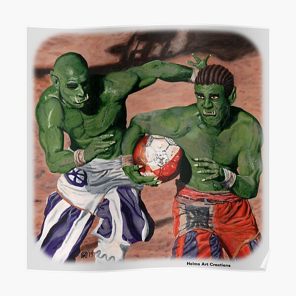 "Horde Orcs Creature Fantasyart" Poster by HelmsArt | Redbubble