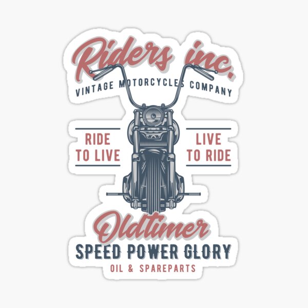 "Ride to Live, Live to Ride" Sticker by ArmdigitalArt | Redbubble