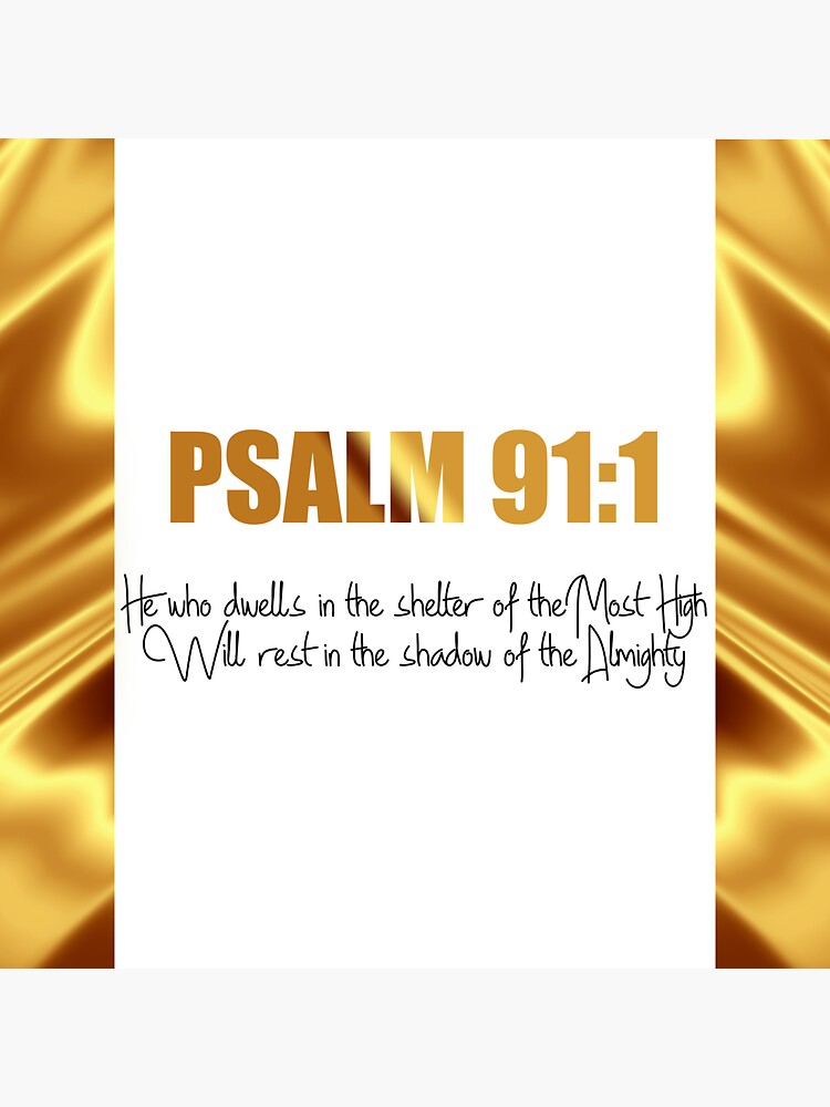 "Psalm 91" Sticker for Sale by KCMediaDesigns | Redbubble
