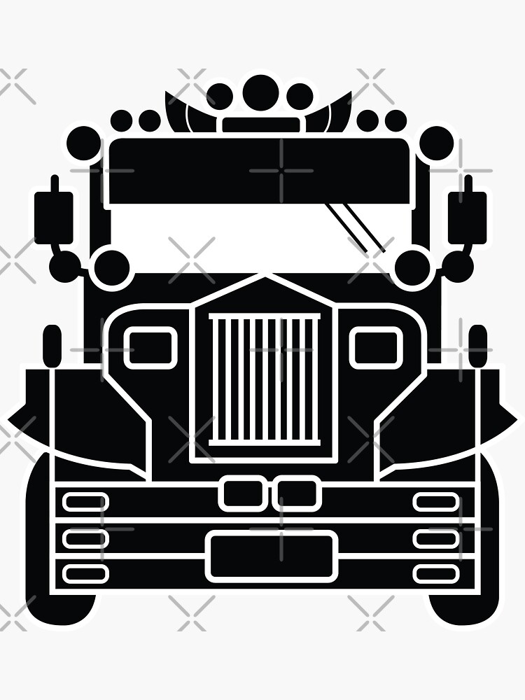 "Philippines Jeepney Ride by AiReal Apparel" Sticker for Sale by ...