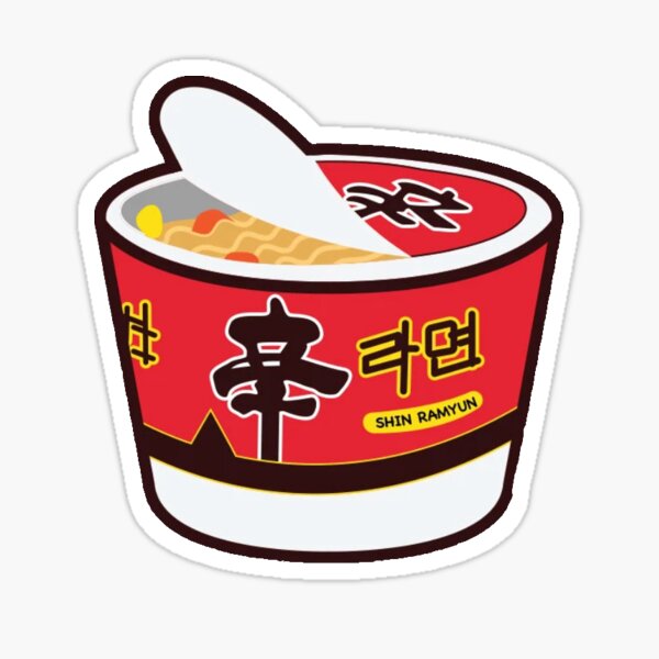 Shin Ramen Stickers | Redbubble