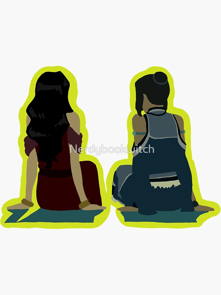 "Korrasami" Sticker for Sale by Nerdybookwitch | Redbubble