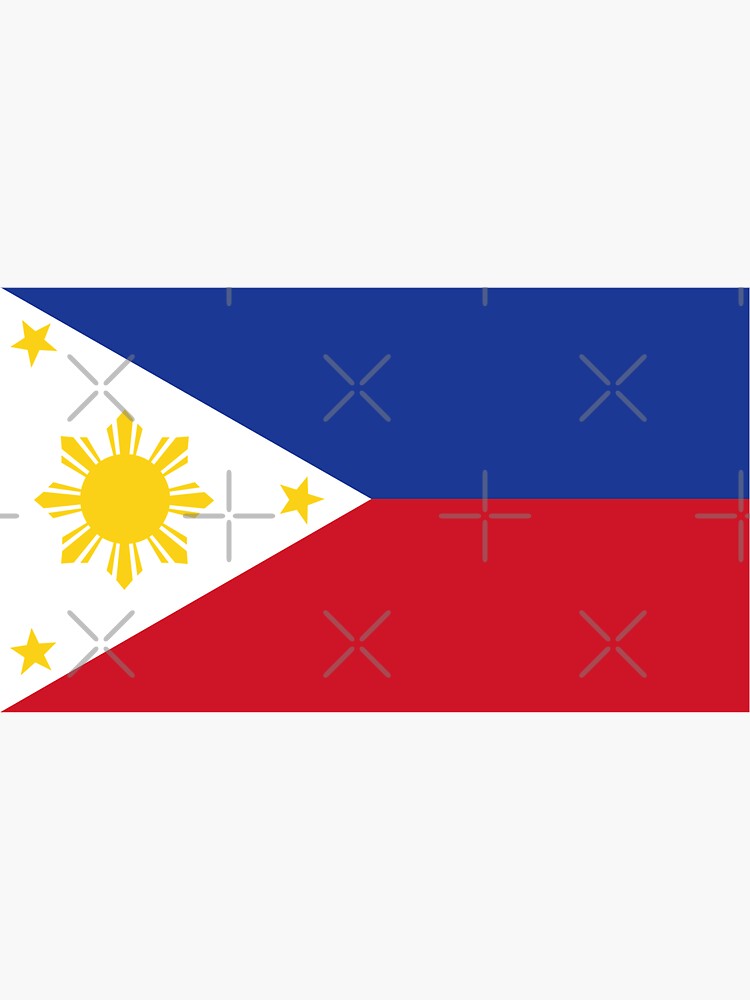 "Sun and Stars Flag of the Philippines by AiReal" Sticker for Sale by ...