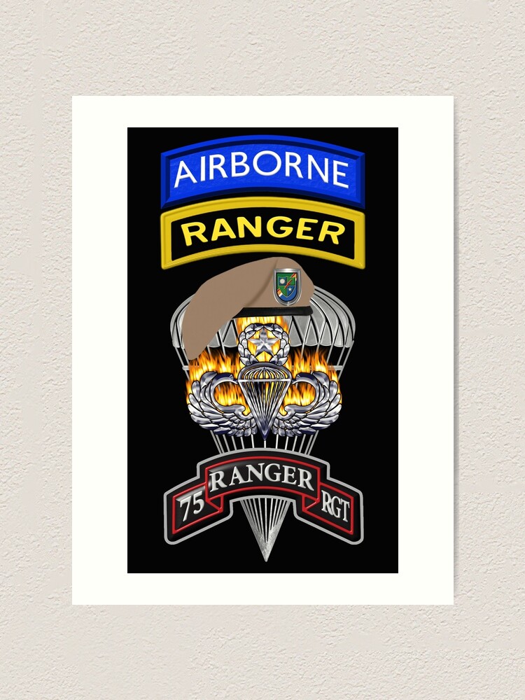 "75th Ranger Regiment “Airborne Ranger”" Art Print for Sale by ...