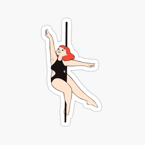 "Cute Pole Dancer" Sticker for Sale by loriarts | Redbubble