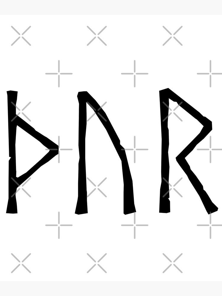 "Thor Norse Black Viking Runes" Poster for Sale by BluePagan | Redbubble