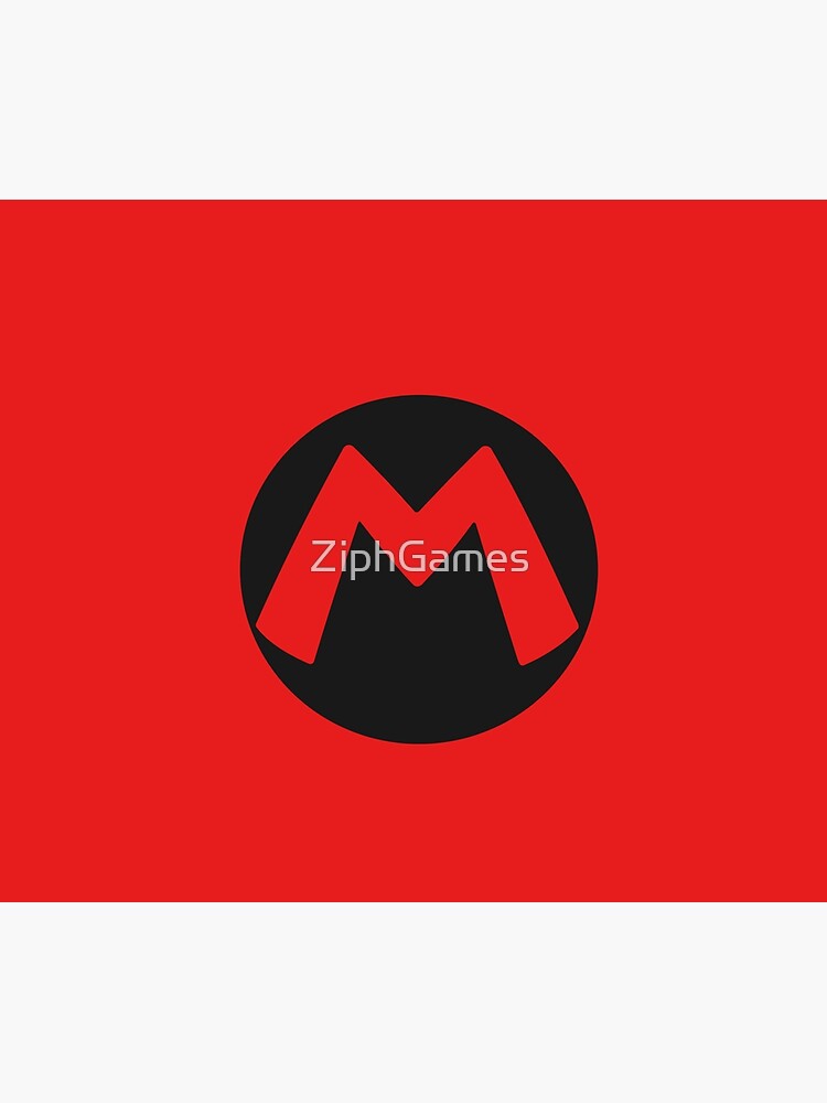 Póster «letra m roja» de ZiphGames | Redbubble