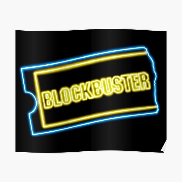 "Neon Blockbuster" Poster by Leevie | Redbubble