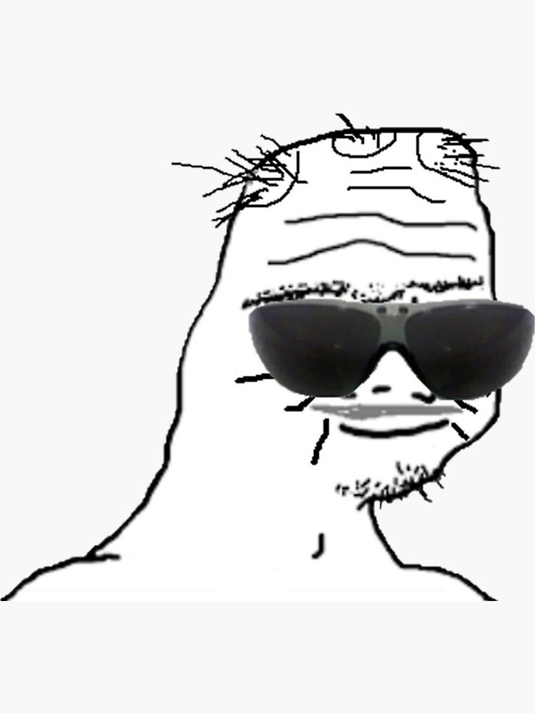 "Wojak Boomer" Sticker for Sale by phsco123 | Redbubble