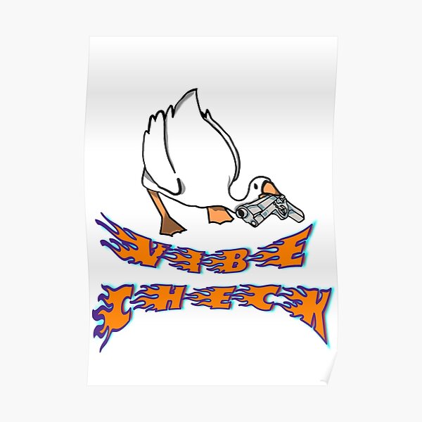 "vibe check " Poster by morpheuzz | Redbubble