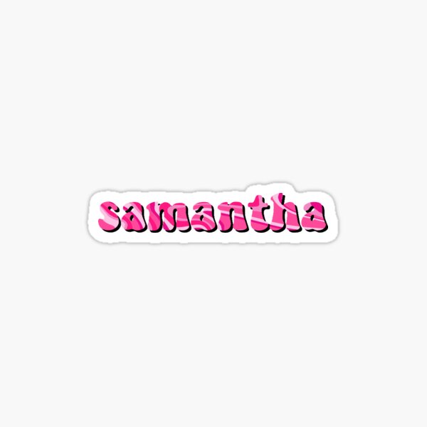 ""samantha" shades of pink" Sticker for Sale by anabellefinger | Redbubble
