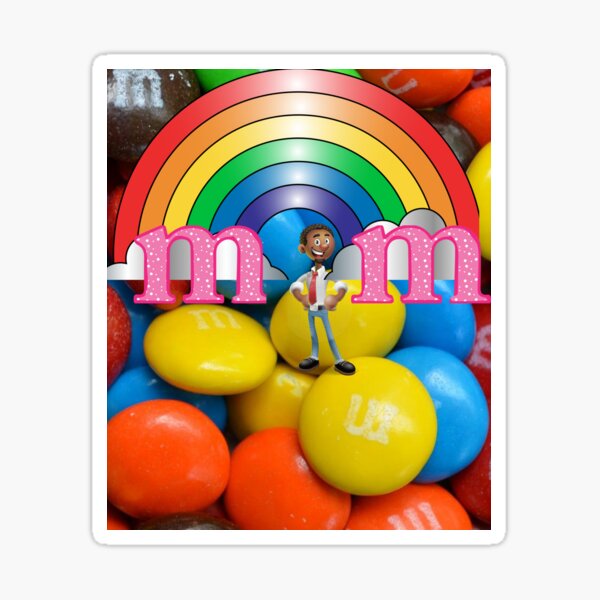 "M&M" Sticker by elkad123 | Redbubble