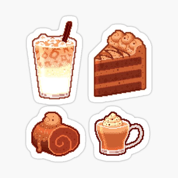 "Cafe Treats Multi Pack" Sticker for Sale by ScarletDestiney | Redbubble