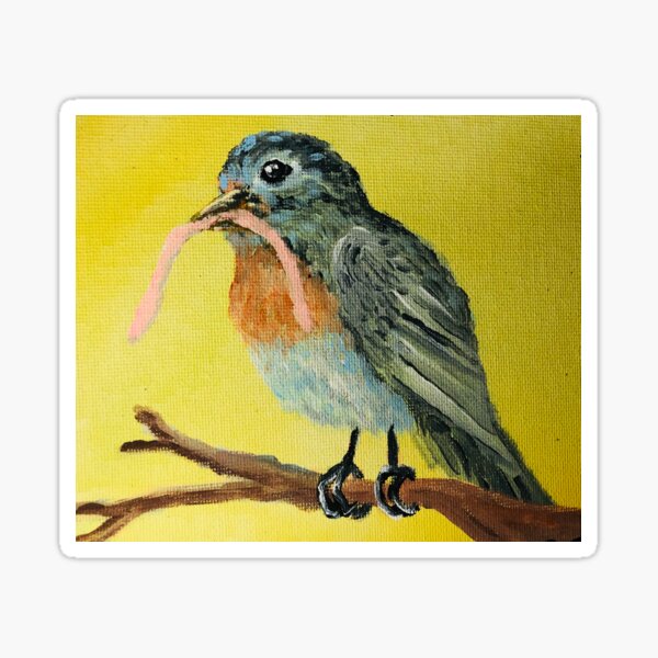 "Early Bird" Sticker for Sale by Artwincities | Redbubble