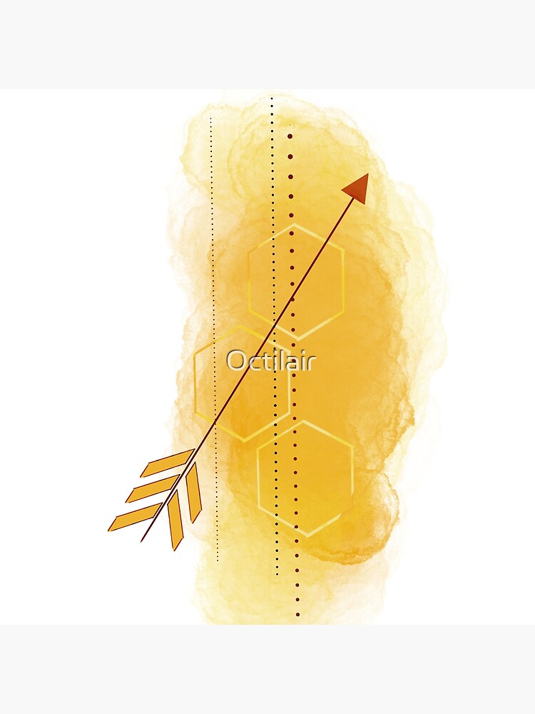 "Bee Arrow" Throw Pillow for Sale by Octilair | Redbubble