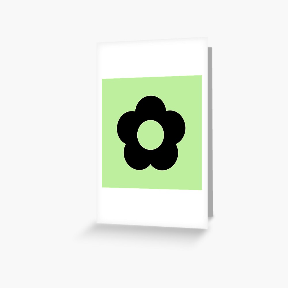 "Pikmin Symbol - Super Smash Bros. (black)" Greeting Card by ...
