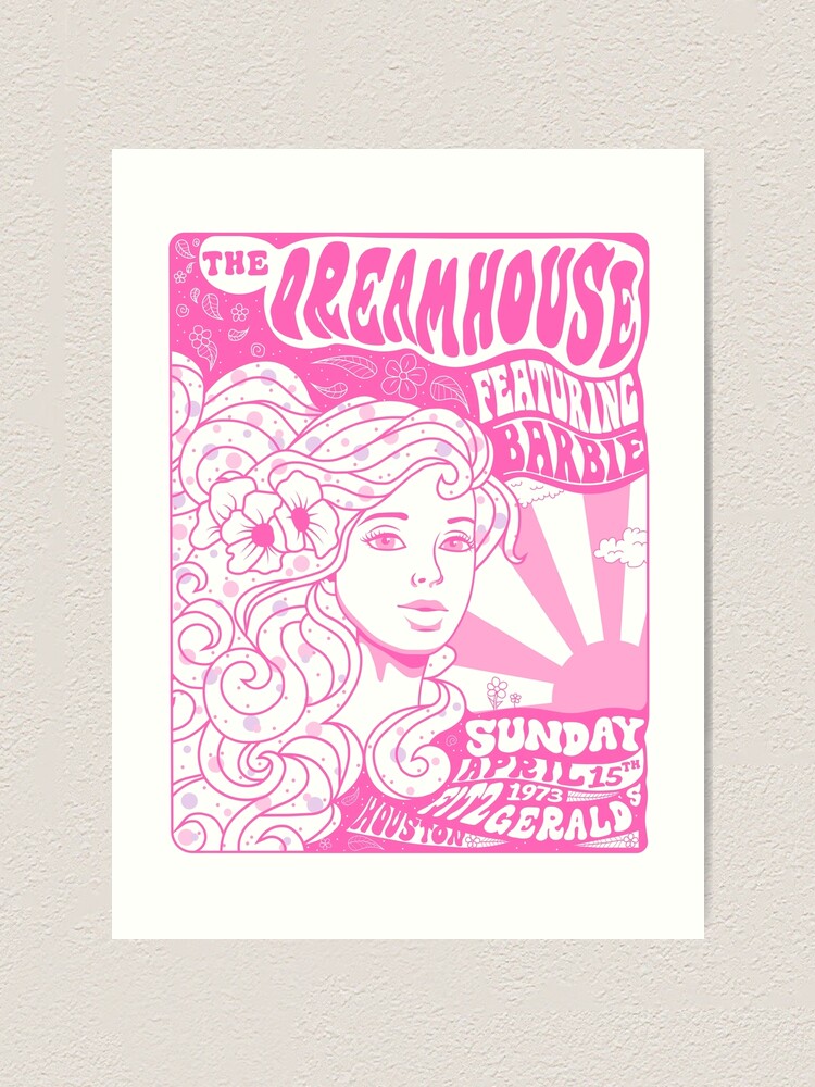 "Retro Barbie Music Poster" Art Print for Sale by annadaniellem | Redbubble